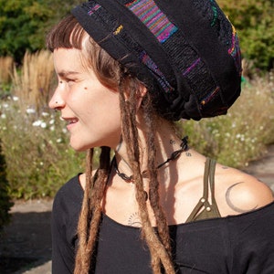 Hippie Slouchy Tam Hat in Black - Etsy