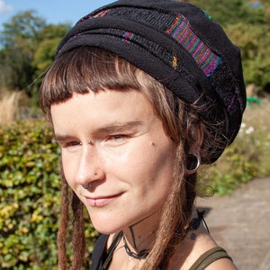 Hippie Slouchy Tam Hat in Black - Etsy