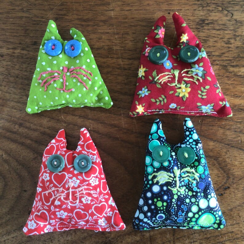 Kitty Fidget Toys Mini Bean Bags Filled With Organic Seeds - Etsy
