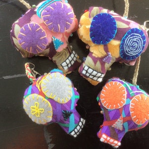 Dia De Los Muertos Day of the Dead Sugar Skull Key Fob Back - Etsy