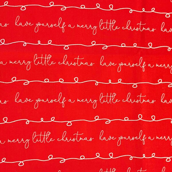 Red Script Fabric - Etsy