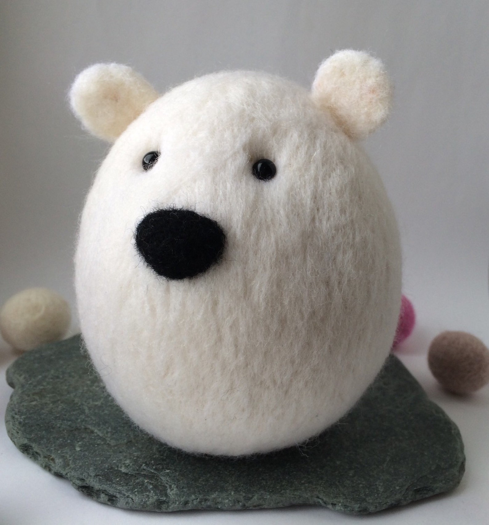 Needle Felted Polar Bear. Felt Bear. Wool Polar Bear. Felted Animal. - Etsy