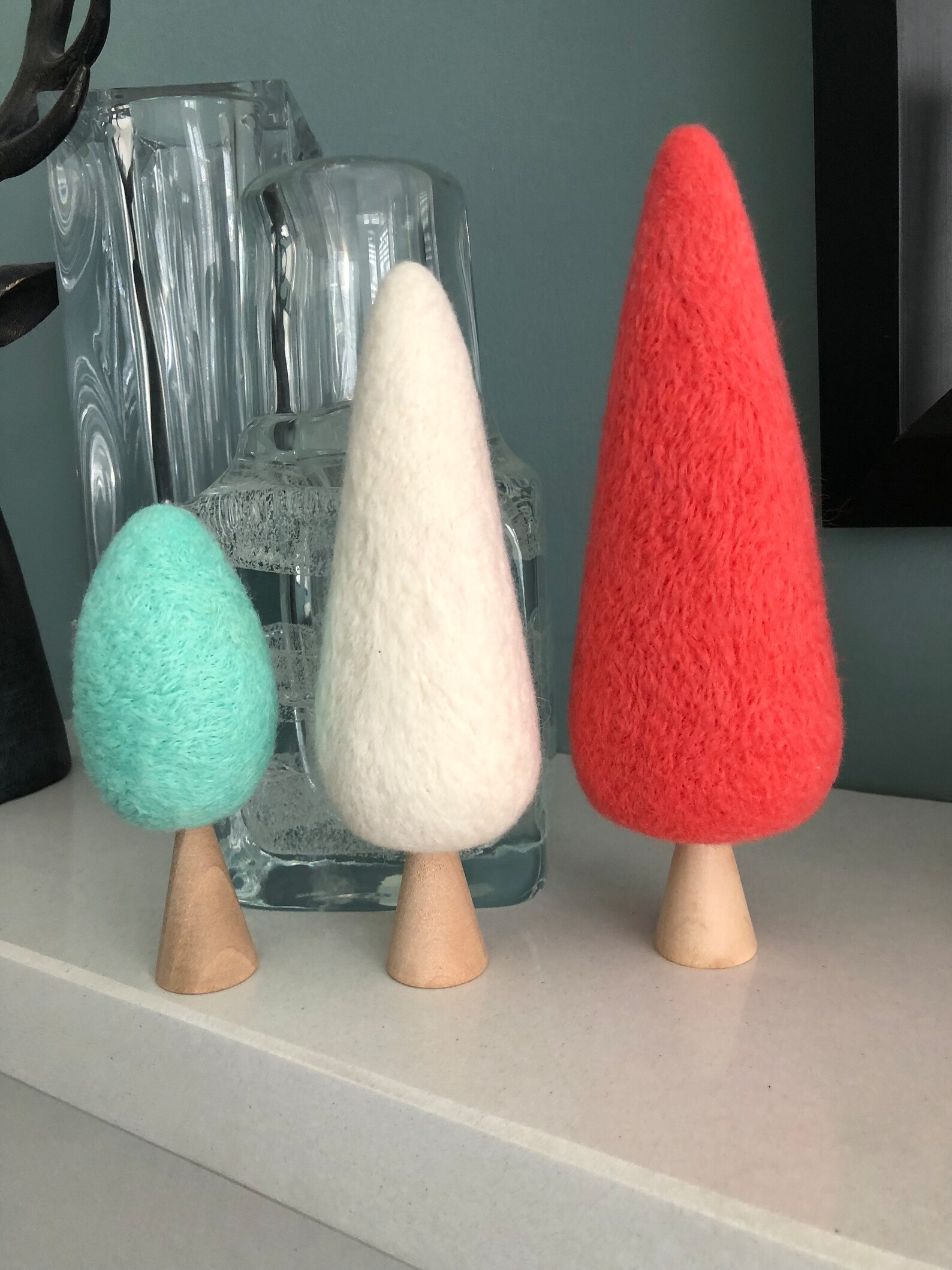 Needle Felted Decorative Trees, Décor for Home. - Etsy