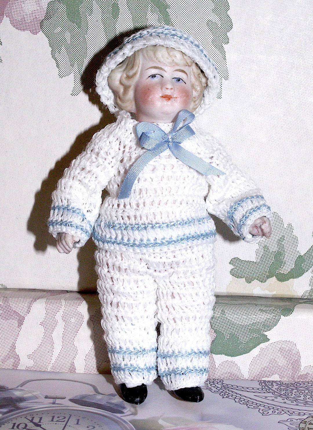 Sailor Jacket, Pants & Hat for 4" Doll Bisque Antique Miniature ...