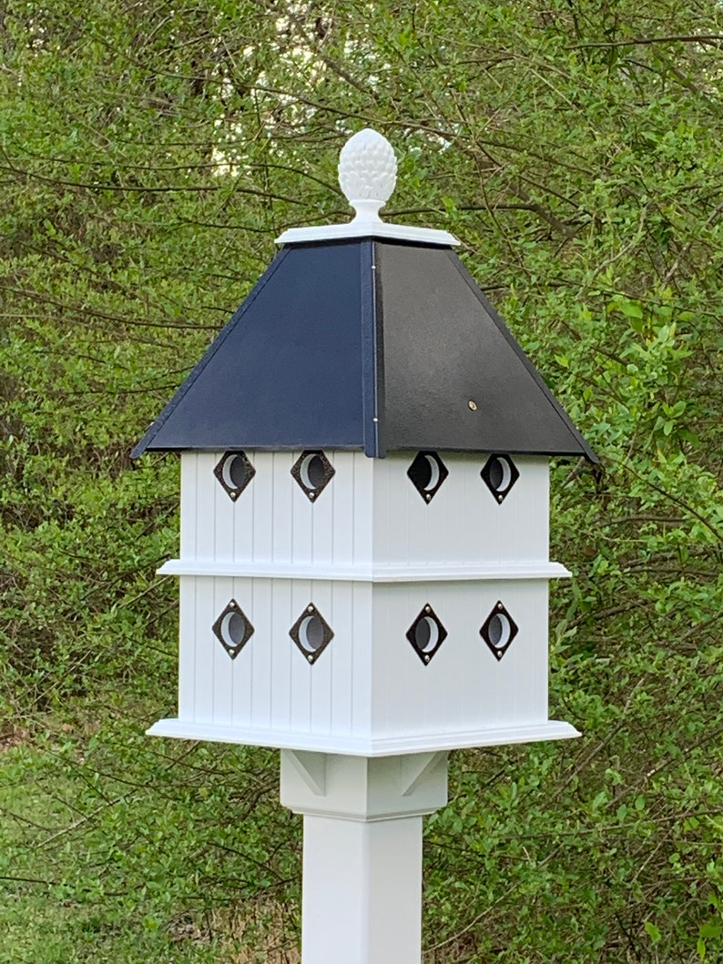 Manor Birdhouse – Large Outdoor PVC Birdhouse With 16 Entrances and 8 ...