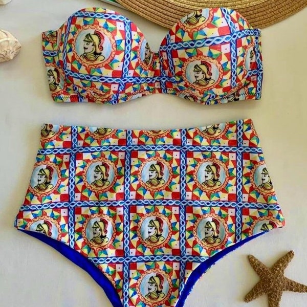 Hand Painted Bikini - Etsy