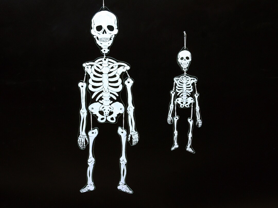 Glass Hanging Skeleton, Wind Chime, Windspiel. Perfect Decoration for ...