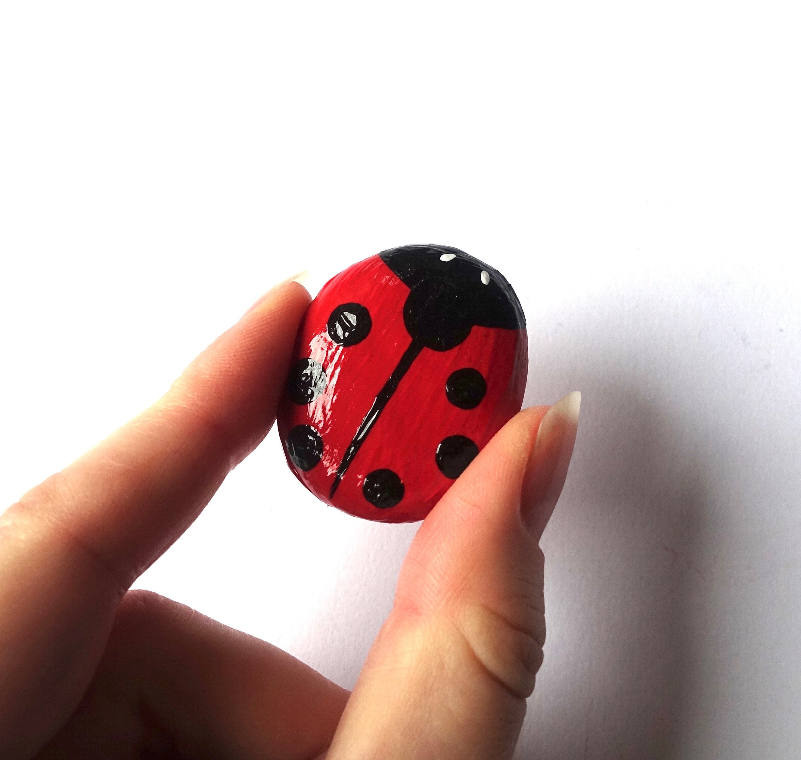 Ladybird Stones Set of 3 READY TO SHIP - Etsy UK