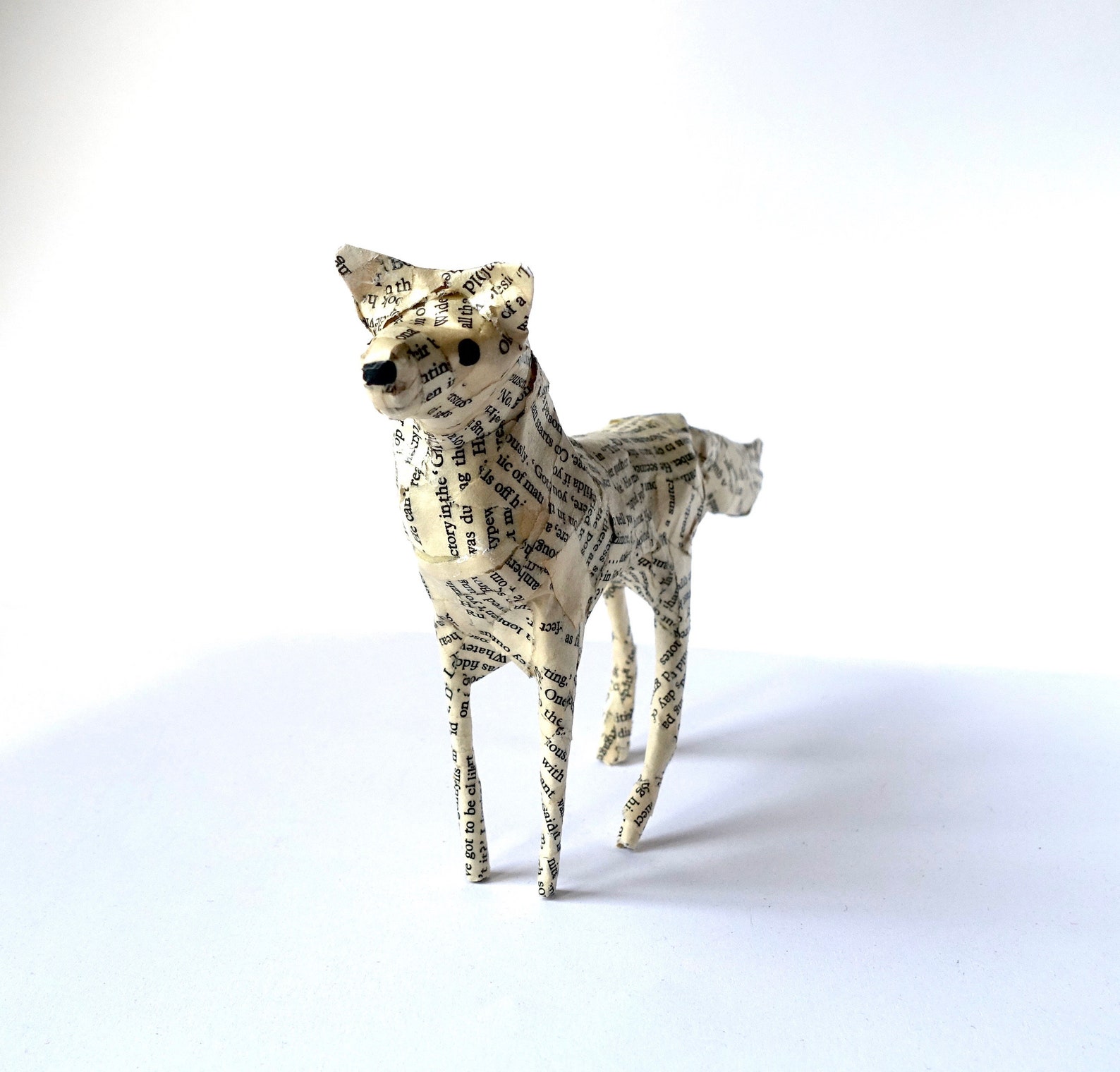 Little Paper Wolf MADE TO ORDER - Etsy