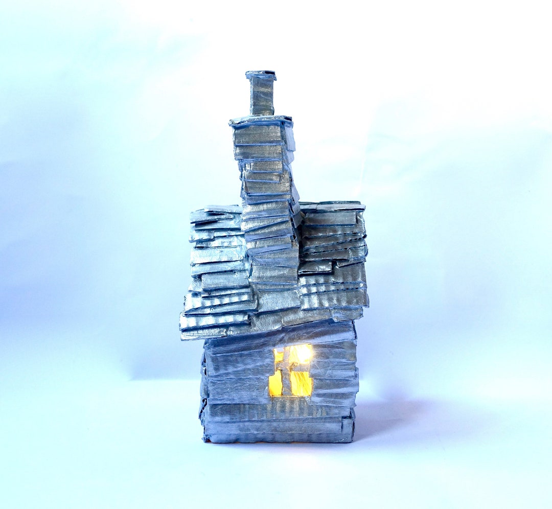 Little Silver House READY TO SHIP - Etsy