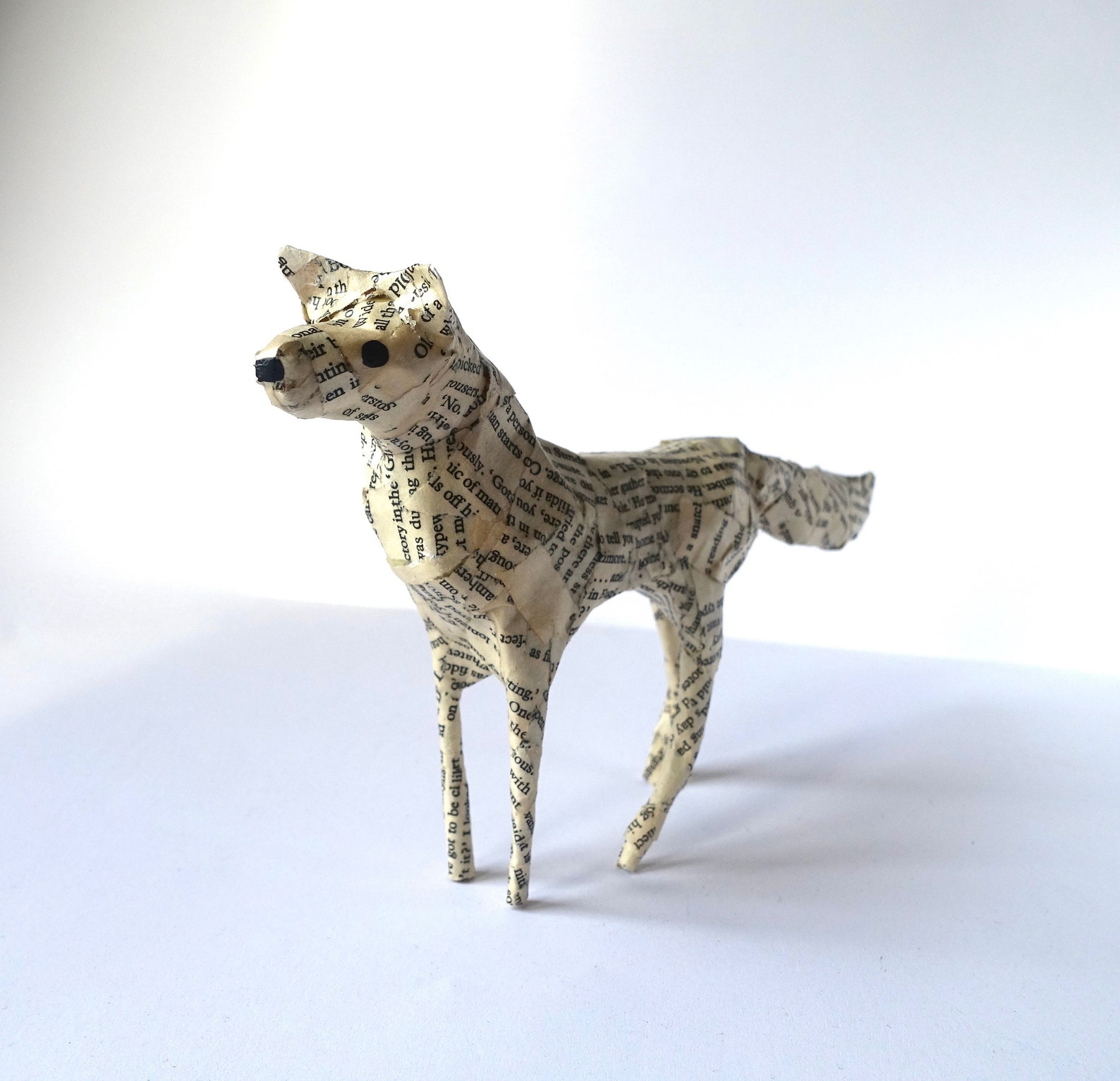 Little Paper Wolf MADE TO ORDER - Etsy