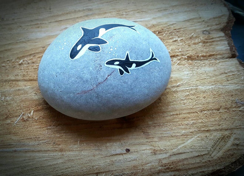 Killer Whales Stone MADE TO ORDER | Etsy
