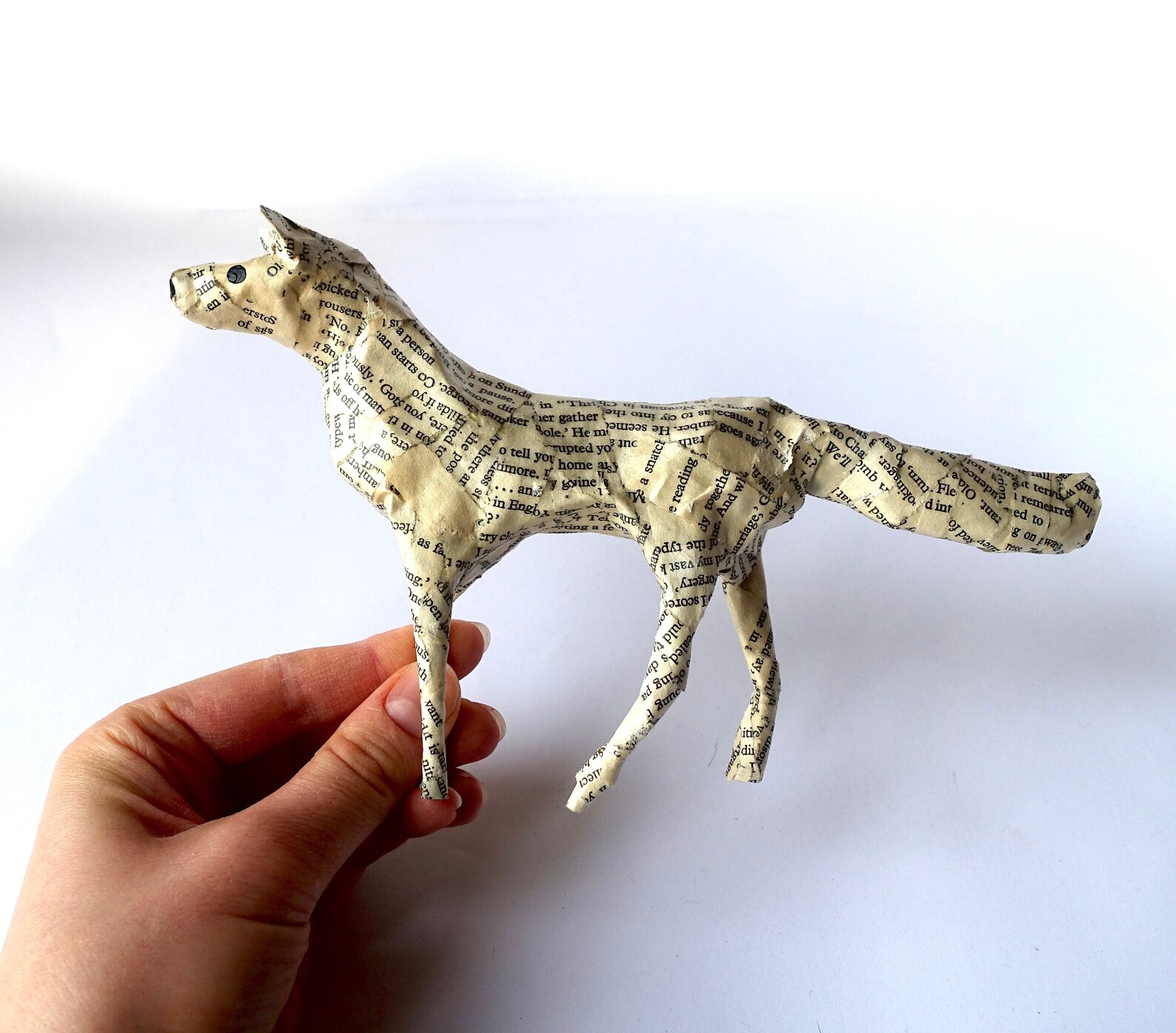 Little Paper Wolf MADE TO ORDER - Etsy