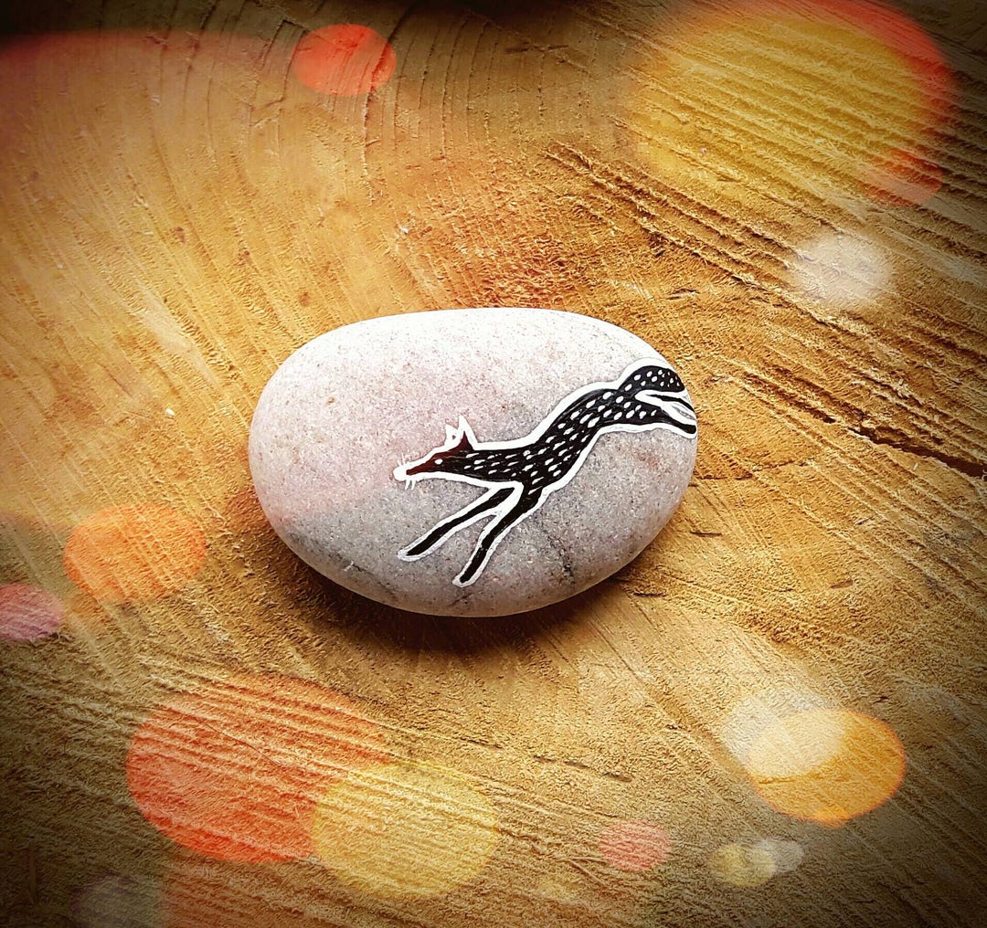 Leaping Wolf Stone - MADE TO ORDER - Etsy UK