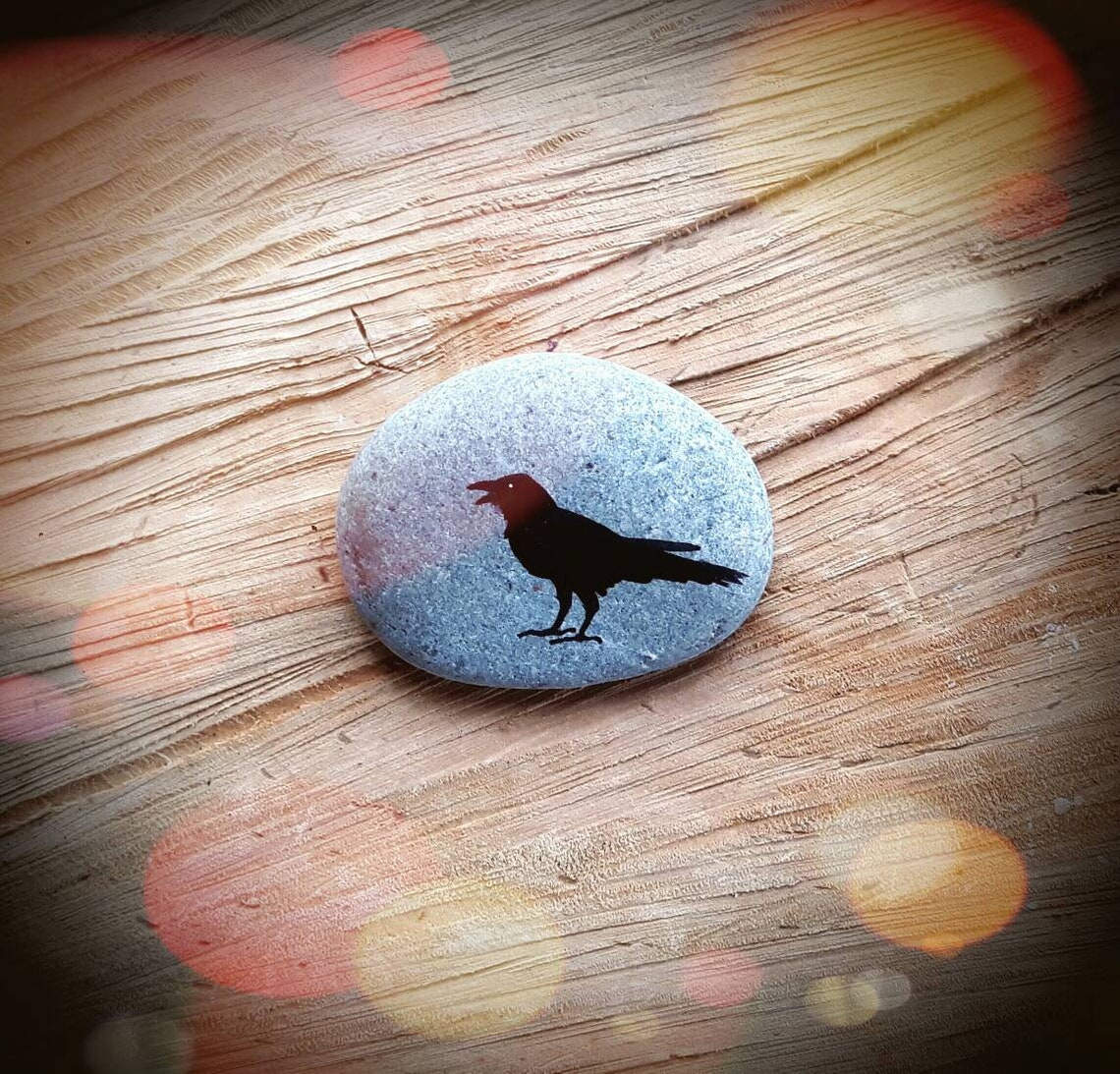Raven Story Stone MADE TO ORDER - Etsy