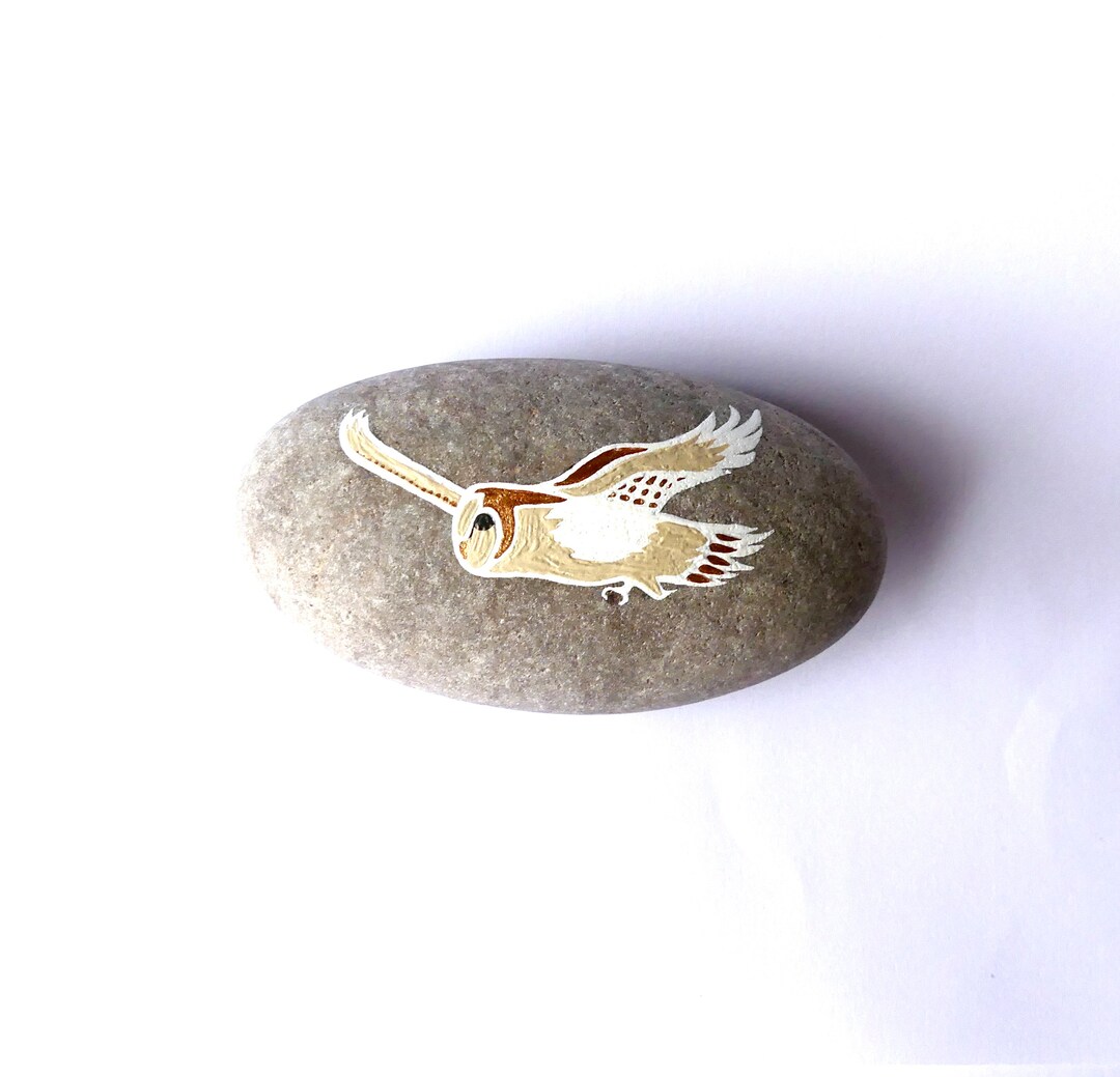 Copper Barn Owl Stone - MADE TO ORDER - Etsy