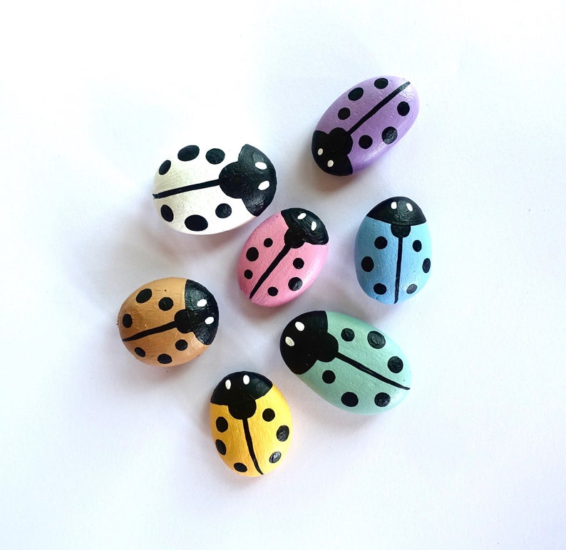 Pretty Pastel Ladybirds - MADE TO ORDER - Etsy