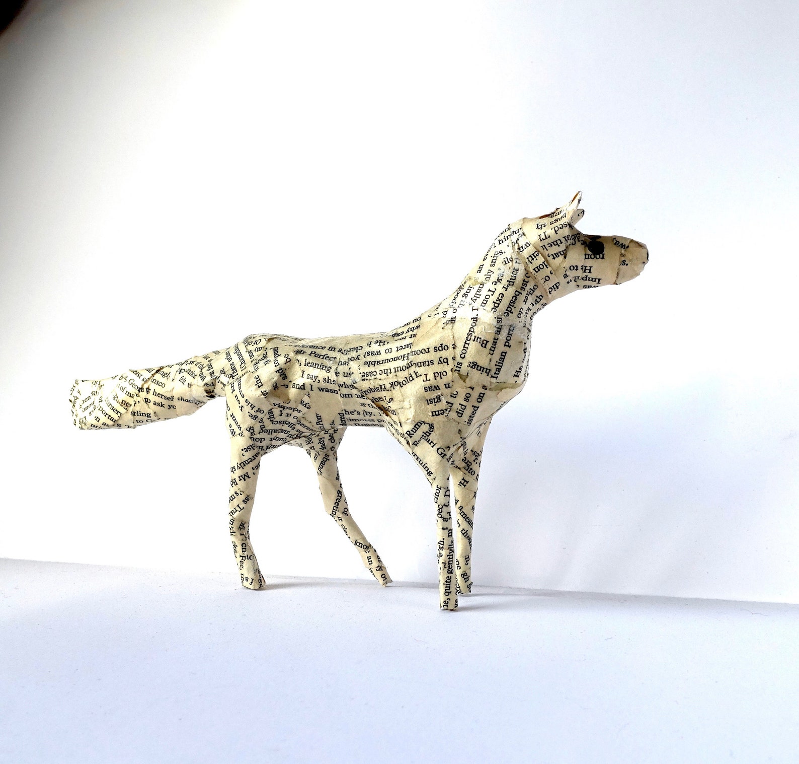 Little Paper Wolf MADE TO ORDER - Etsy