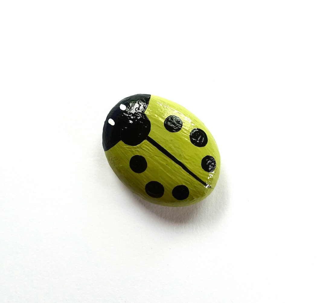 Pale Green Ladybird Stone - MADE TO ORDER - Etsy UK