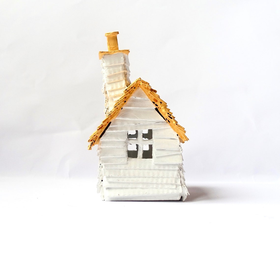 Little Yellow House - READY TO SHIP - Etsy