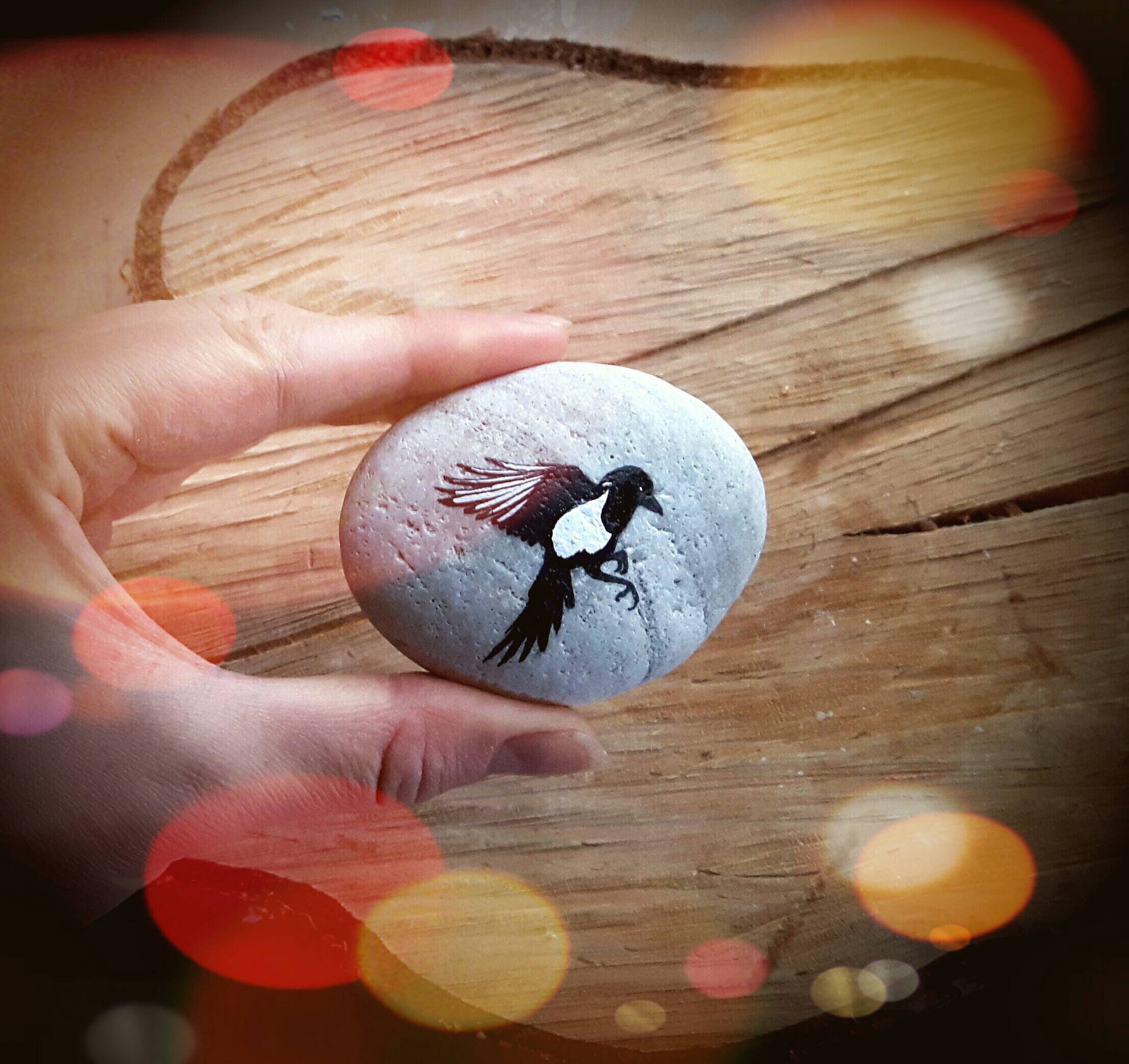 And Another Magpie... Story Stone MADE TO ORDER - Etsy