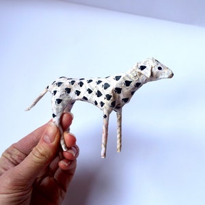 Dalmatian Paper Models Set of 4 With Playing Card Pattern - Etsy