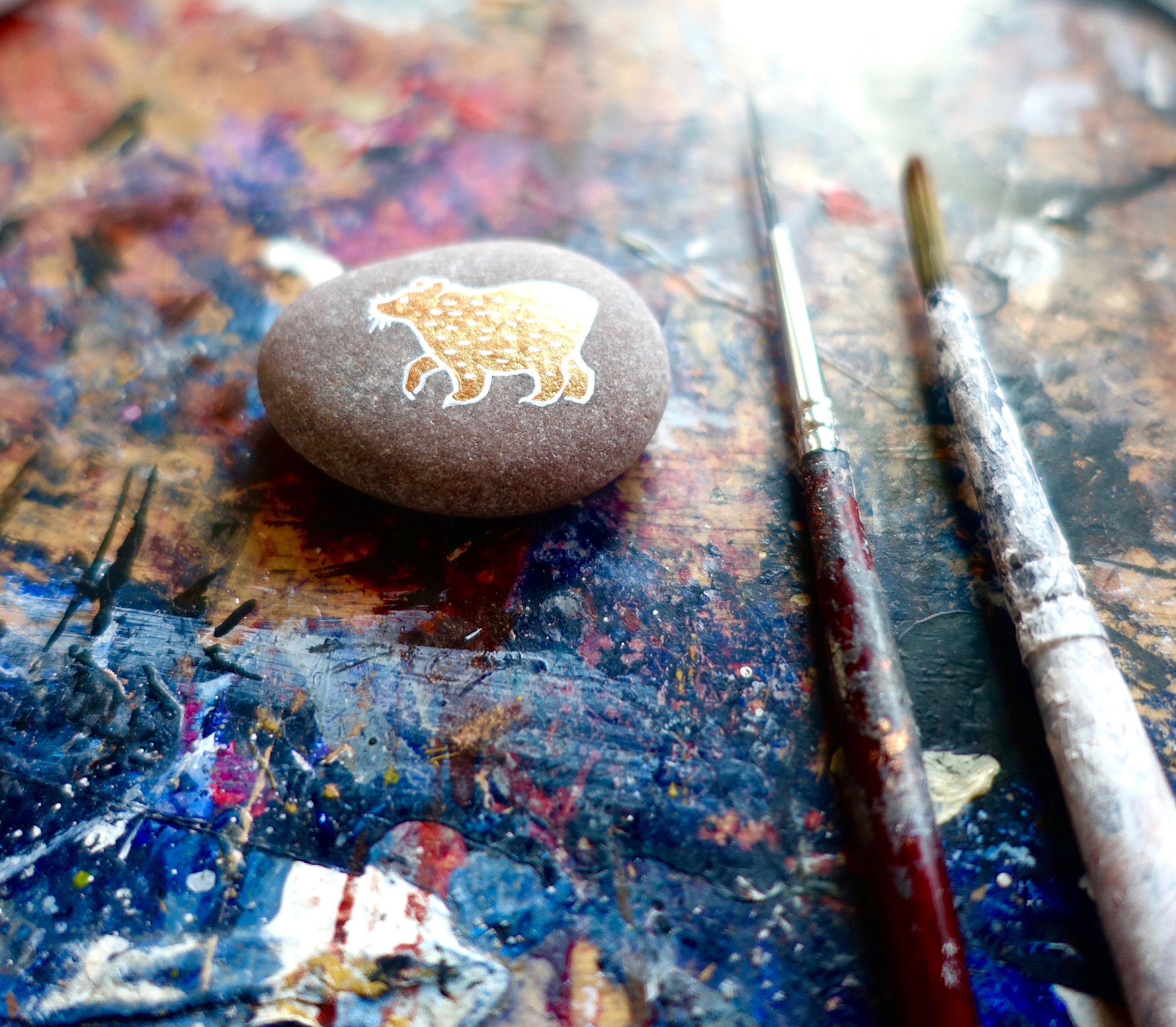 Leaping Wolf Stone MADE TO ORDER - Etsy UK