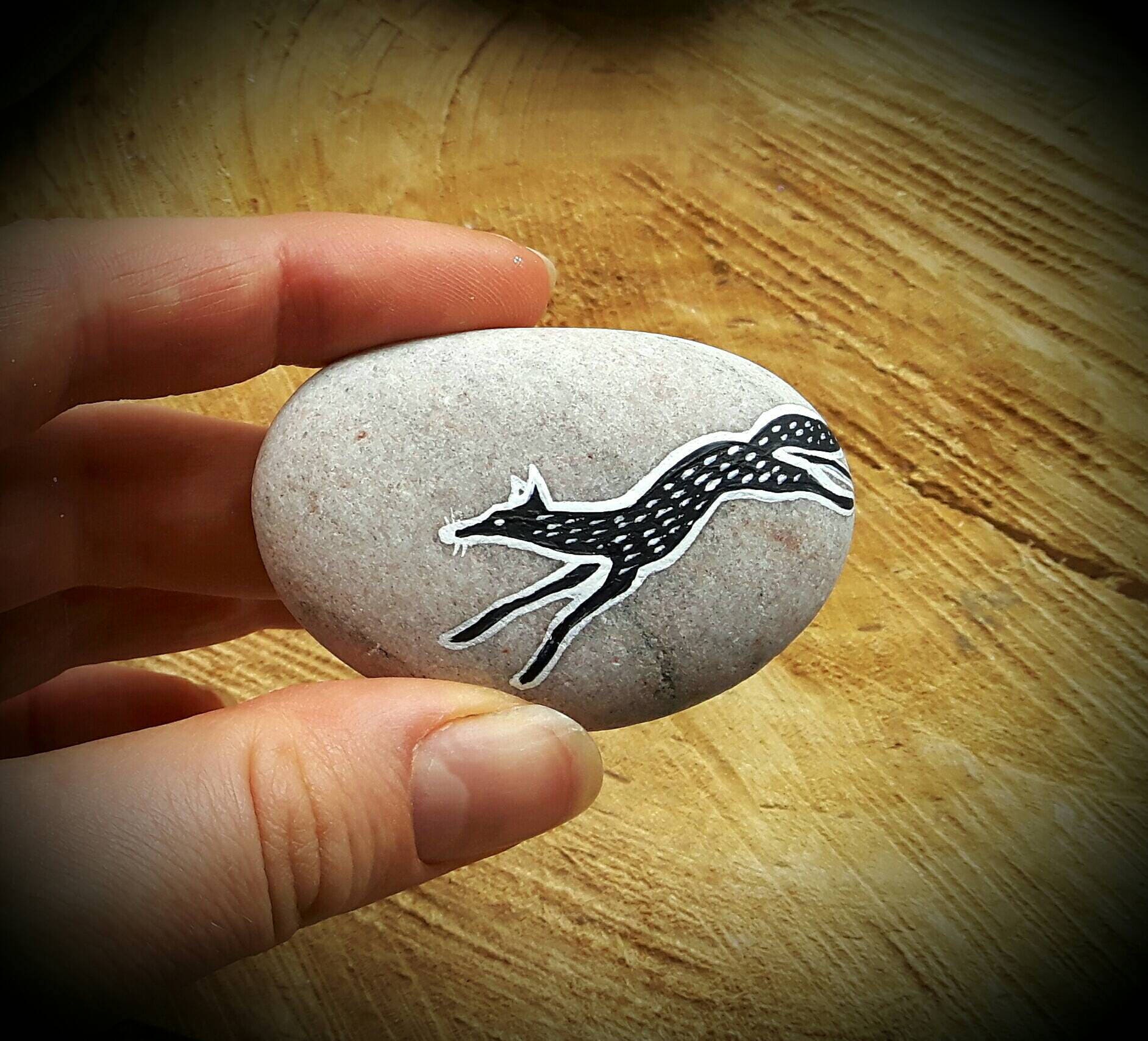 Leaping Wolf Stone MADE TO ORDER - Etsy UK