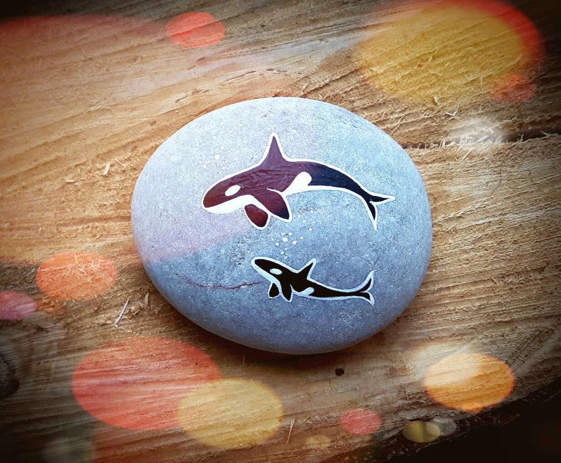 Killer Whales Stone MADE TO ORDER | Etsy
