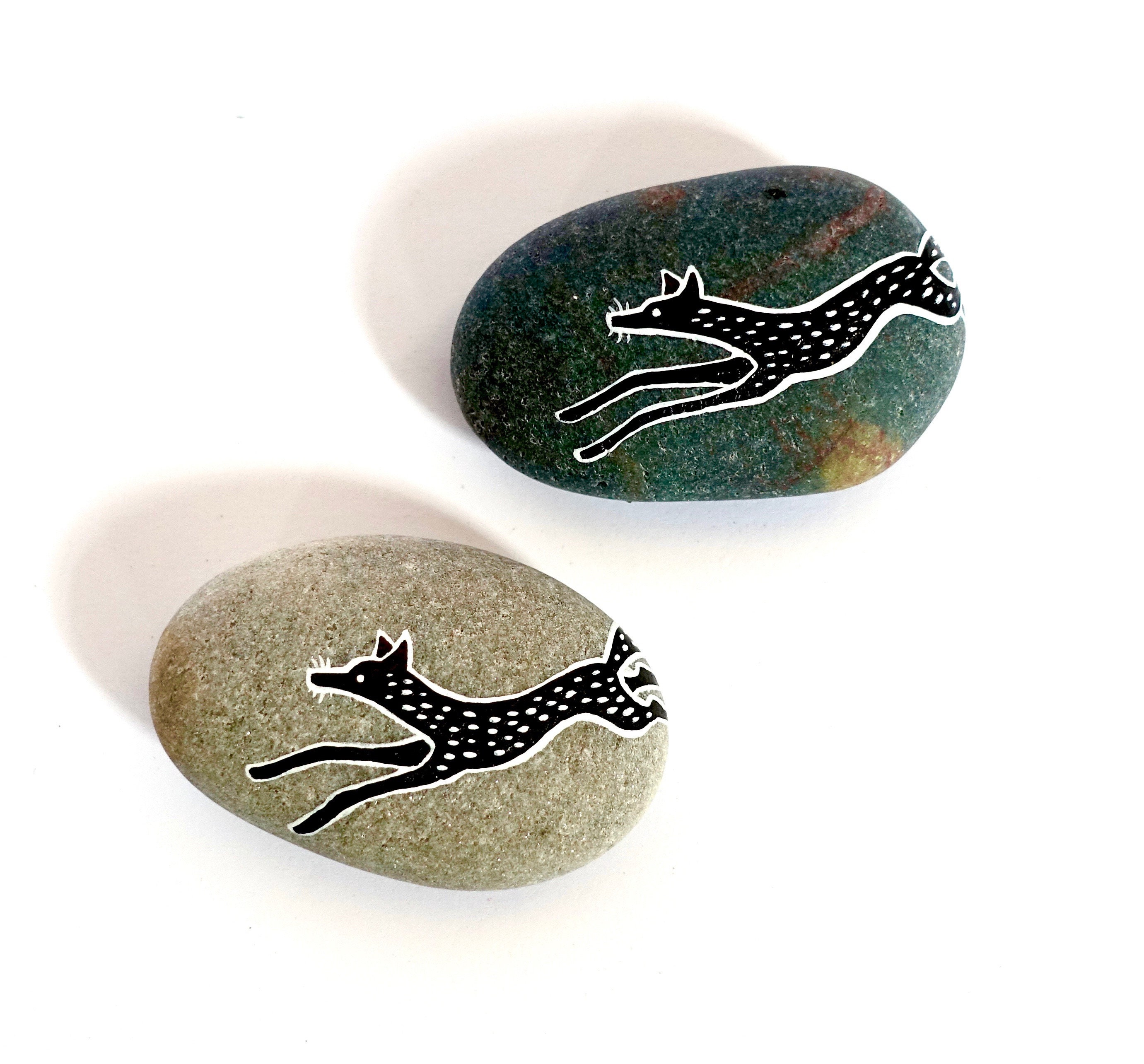 Leaping Wolf Stone MADE TO ORDER - Etsy UK