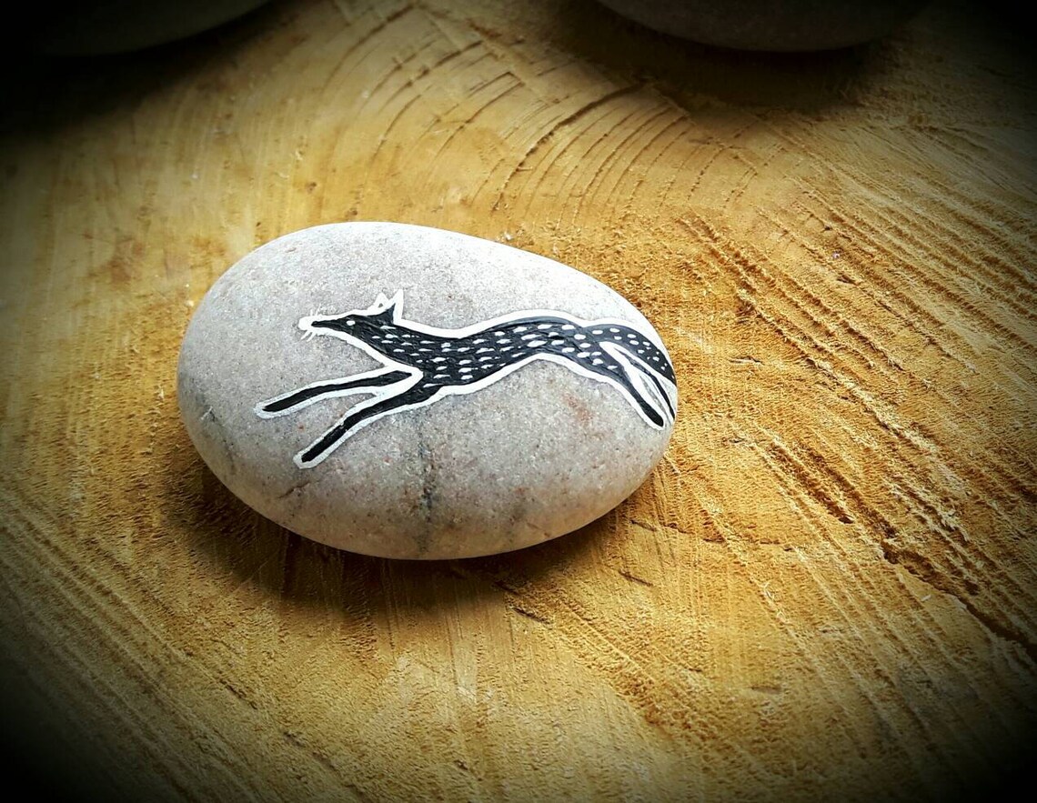 Leaping Wolf Stone MADE TO ORDER - Etsy UK