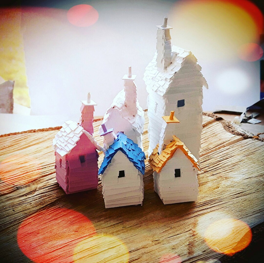 Tiny Village Ornaments MADE TO ORDER - Etsy