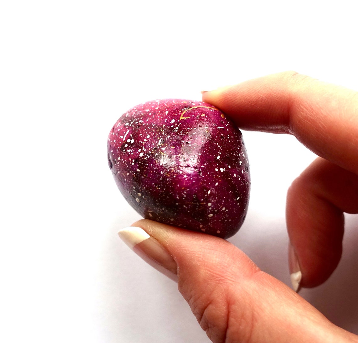 Pink Galaxy Stones Set of 3 READY TO SHIP - Etsy