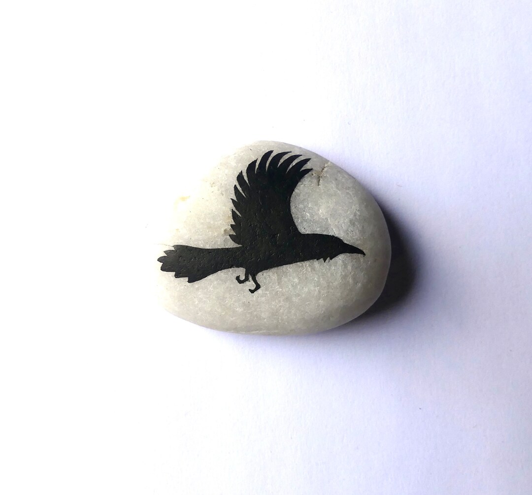 Raven Spirit Stone - MADE TO ORDER - Etsy