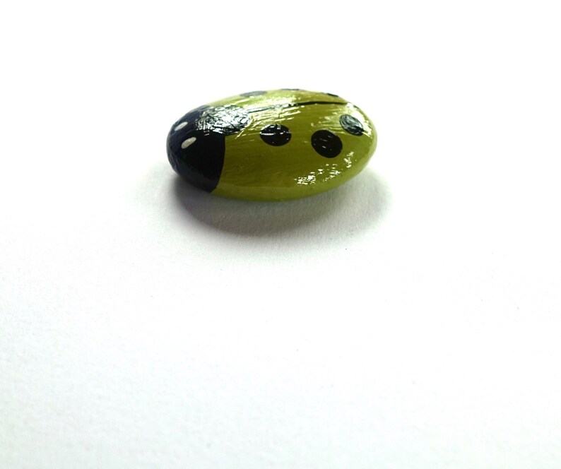 Pale Green Ladybird Stone MADE TO ORDER - Etsy UK
