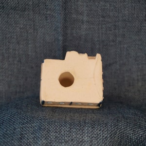 Miniature Stoneware House Figurine. Vintage Tiny Mid English Cottage ...