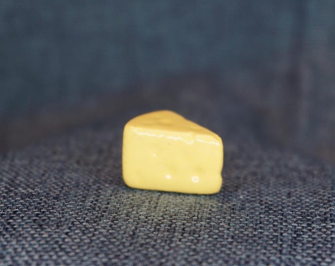 Miniature Cheese Wedge Figurine. Hagen Renaker Vintage Ceramic Yellow ...