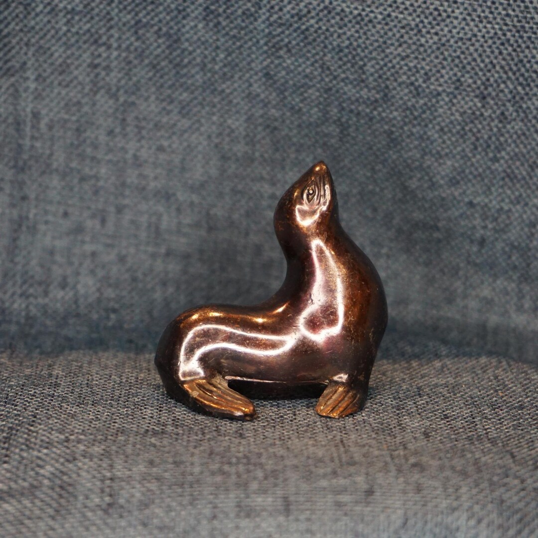 Miniature Metal Seal Figurine. Vintage San Francisco Cliff House ...