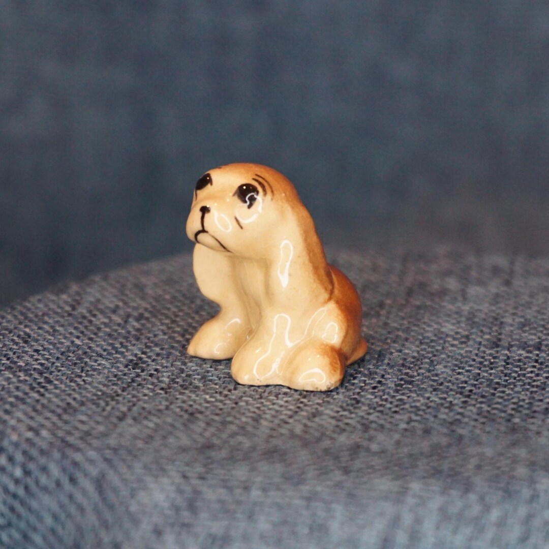 Vintage Cocker Spaniel Figurine. Hagen Renaker Red Cocker Puppy ...