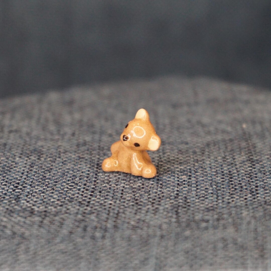 Hagen Renaker Little Brother Teddy Bear Figurine. Miniature Animal ...