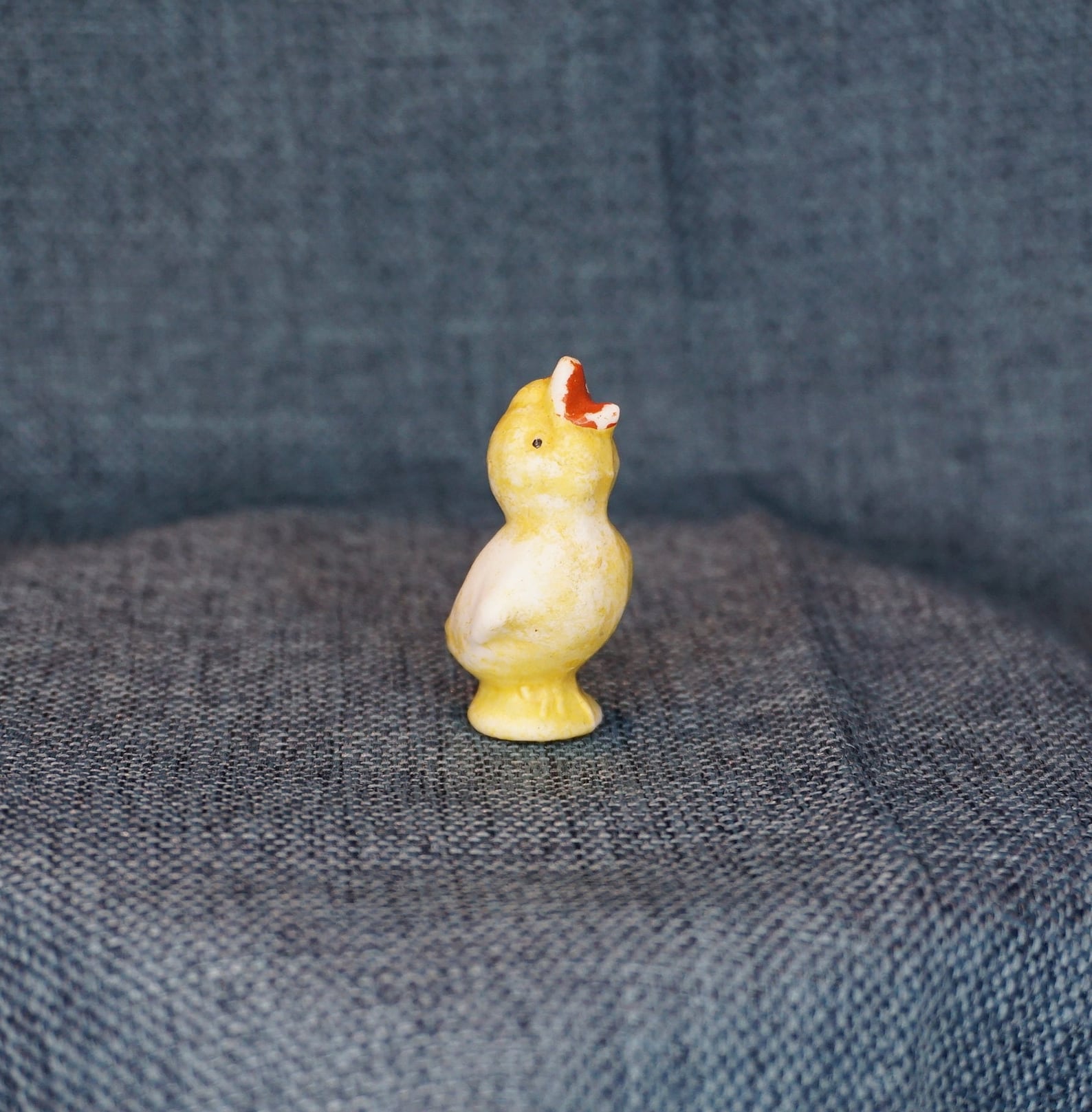 Miniature Porcelain Chick Figurine: Antique Germany Dollhouse ...
