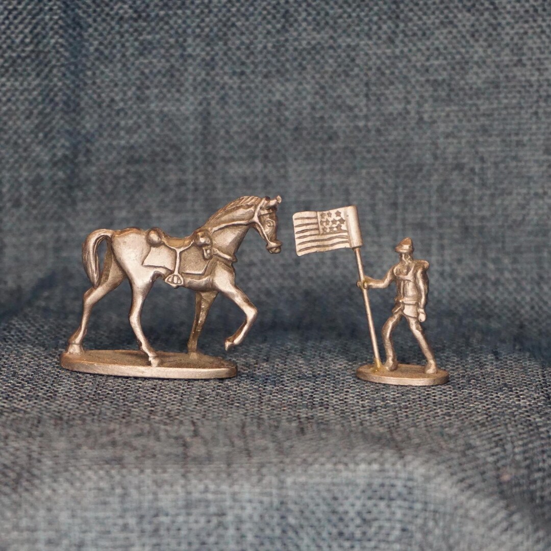 Miniature Pewter Soldier and Horse: Vintage War Model Collectibles - Etsy