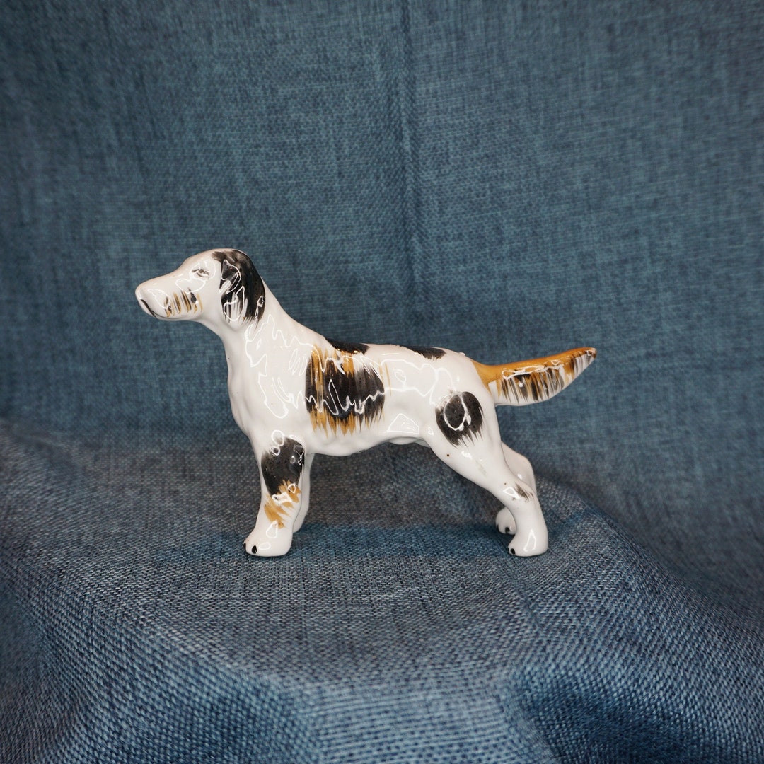 Miniature Spaniel Figurine. Bone China Occupied Japan Tri Color English ...
