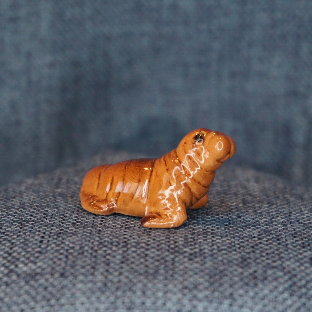 Hagen Renaker Walrus Baby Figurine: Miniature Ceramic Display - Etsy