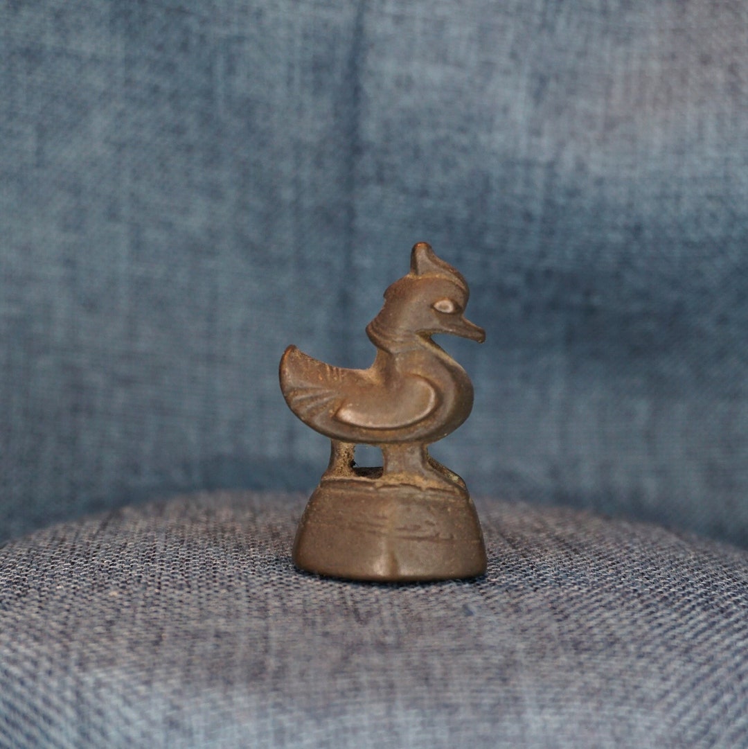 Miniature Bronze Hamsa Duck Opium Weight. Antique Metal Asian Mythical ...