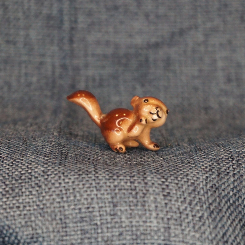 Squirrel Figurine - Etsy