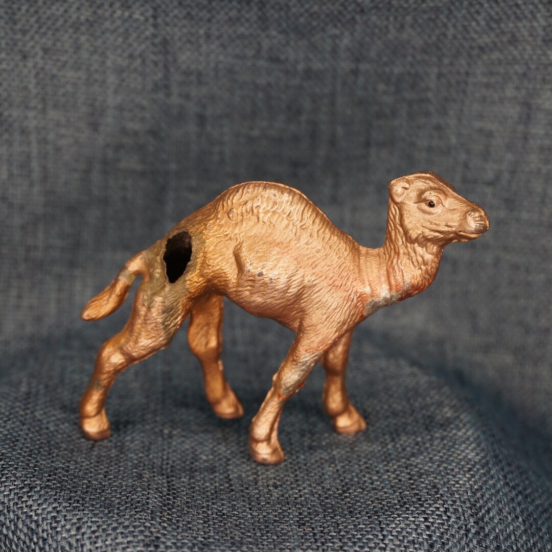 Miniature Dromedary Camel Figurine. Vintage Japan Metal Animal Figure ...