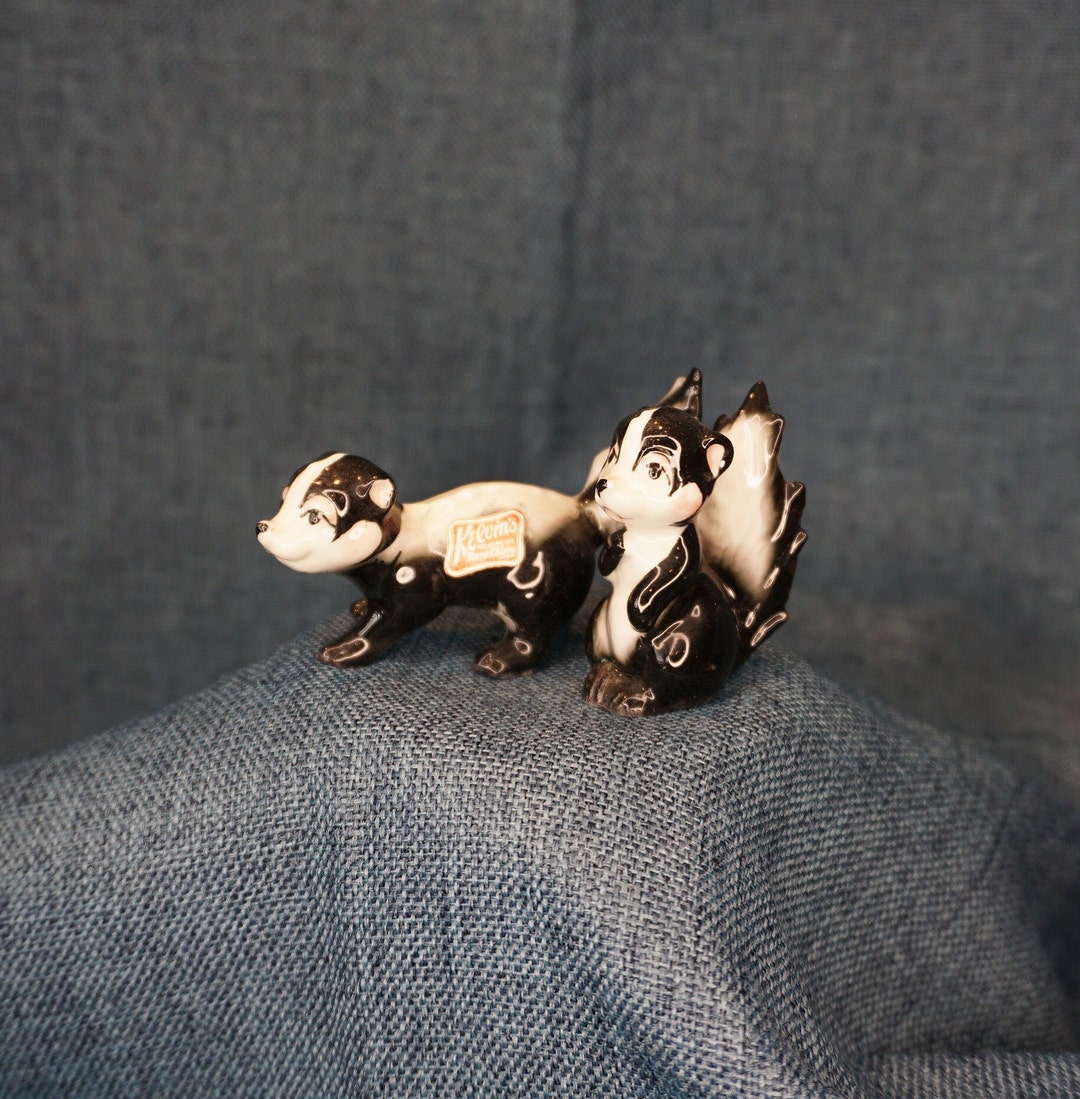 Miniature Skunk Figurine Set. Kelvins Bone China Japan Woodland ...