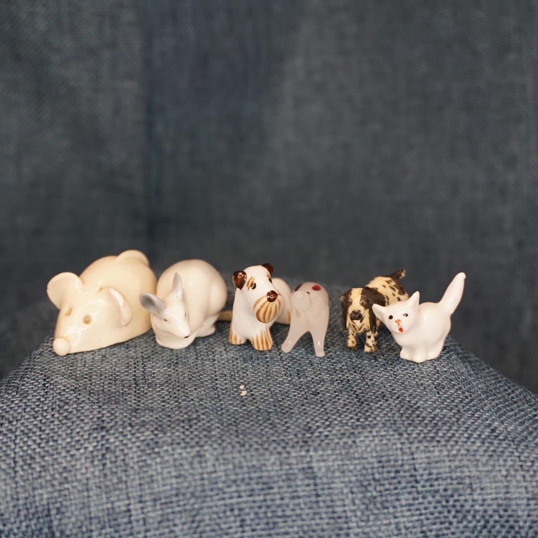 Damaged Miniature Animal Figurines: AS-IS Craft Supply Collectibles - Etsy