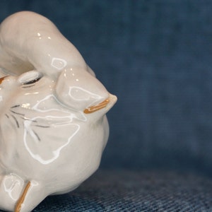 Kay Finch Hear No Evil Cat Figurine AS-IS. Vintage Mid Century ...